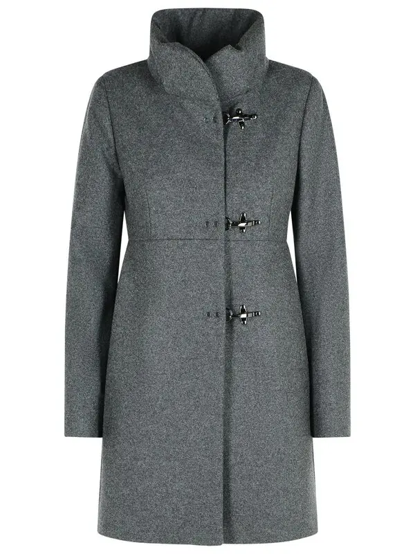 FAY Wool Blend Coat - Gray