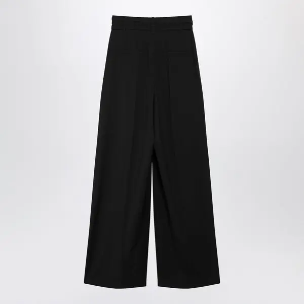 Sportmax Wide-leg Stretch-wool Trousers