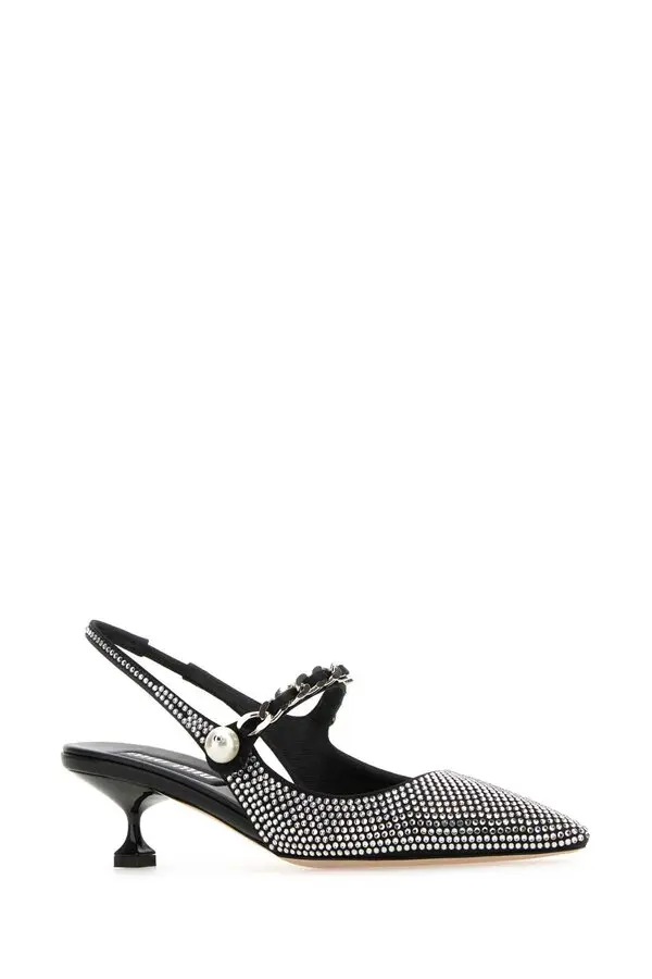 Miu Miu Embellished Slingback Pumps