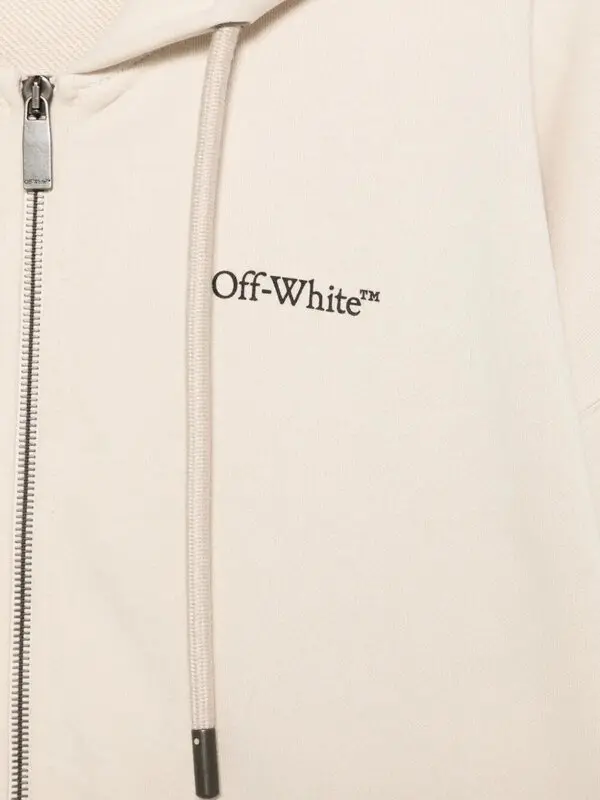 Off-White Half Zip Hoodie