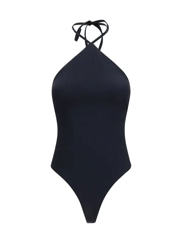 Jacquemus Halterneck One-piece Swimsuit - Black