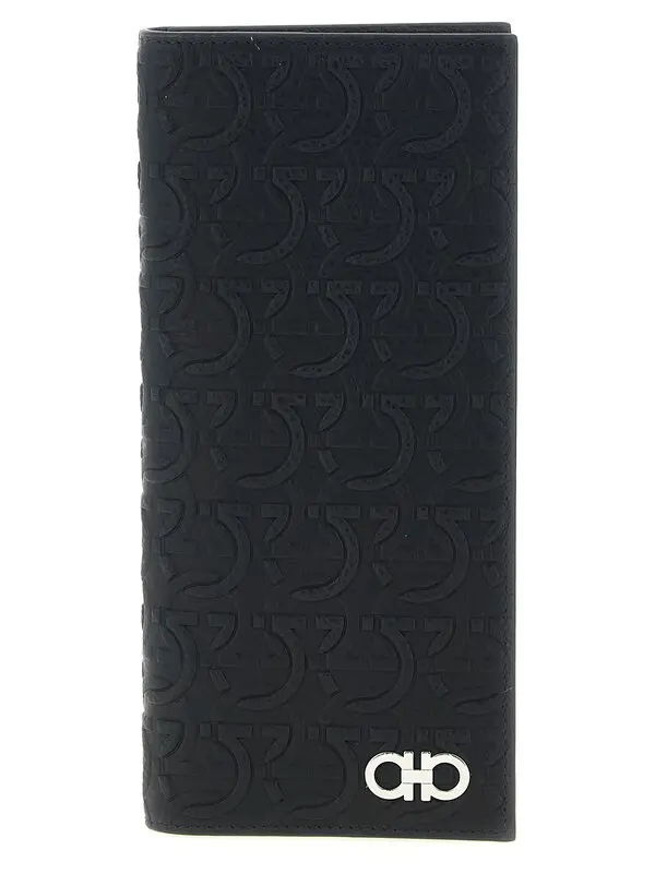 FERRAGAMO Gancini' Wallet - Black