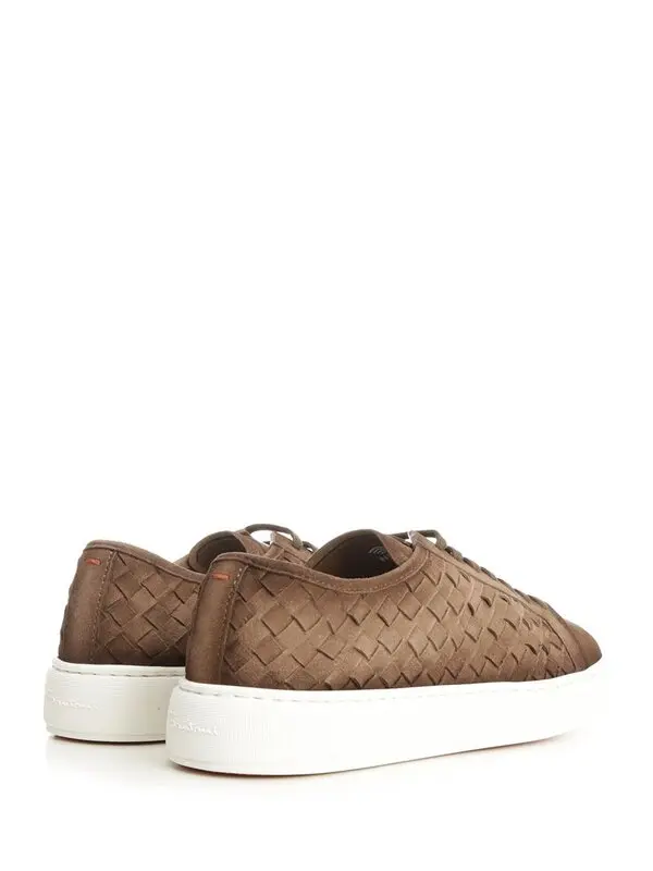 Santoni Exton Suede Sneakers