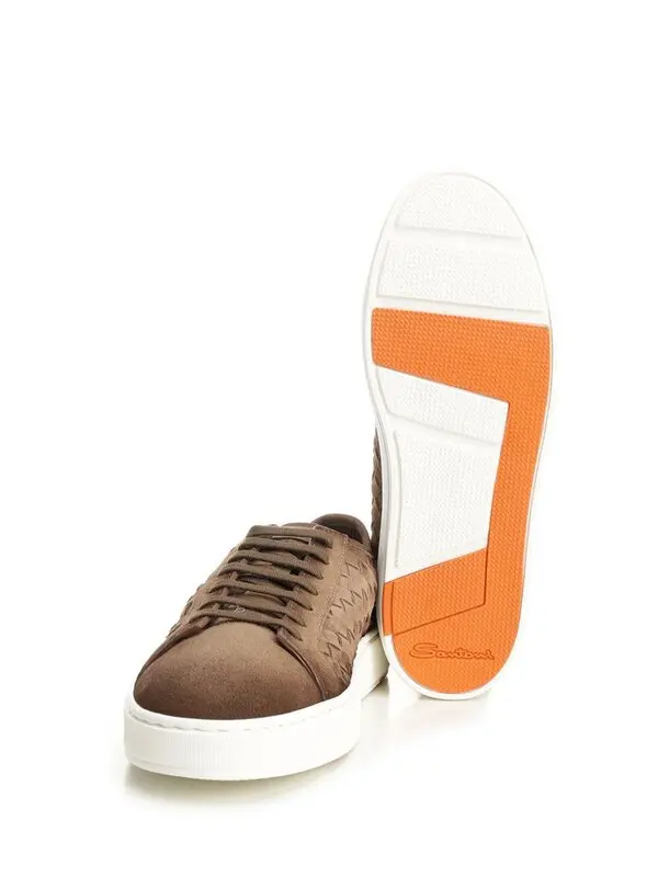 Santoni Exton Suede Sneakers