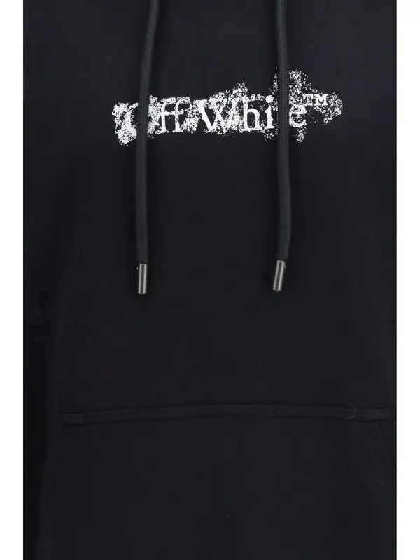 Off-White Heraldic Treshold Arrows Skate Hoodie - Black