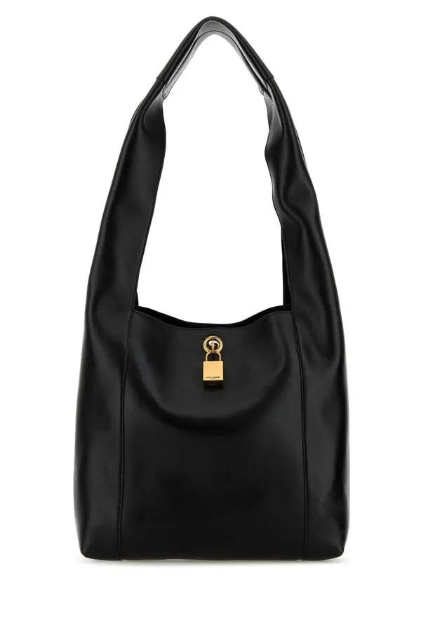 Saint Laurent Leather Shopping Bag - Black