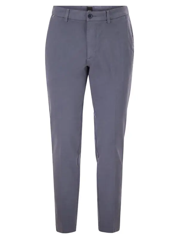 BOSS Slim Fit Stretch Cotton Chino Trousers - Multicolor