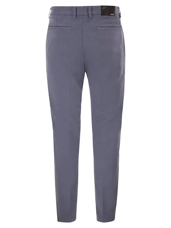 BOSS Slim Fit Stretch Cotton Chino Trousers - Multicolor