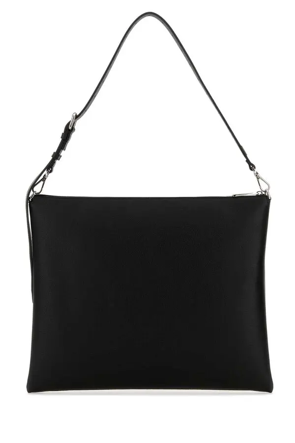 Fendi Leather Shoulder Bag - Black
