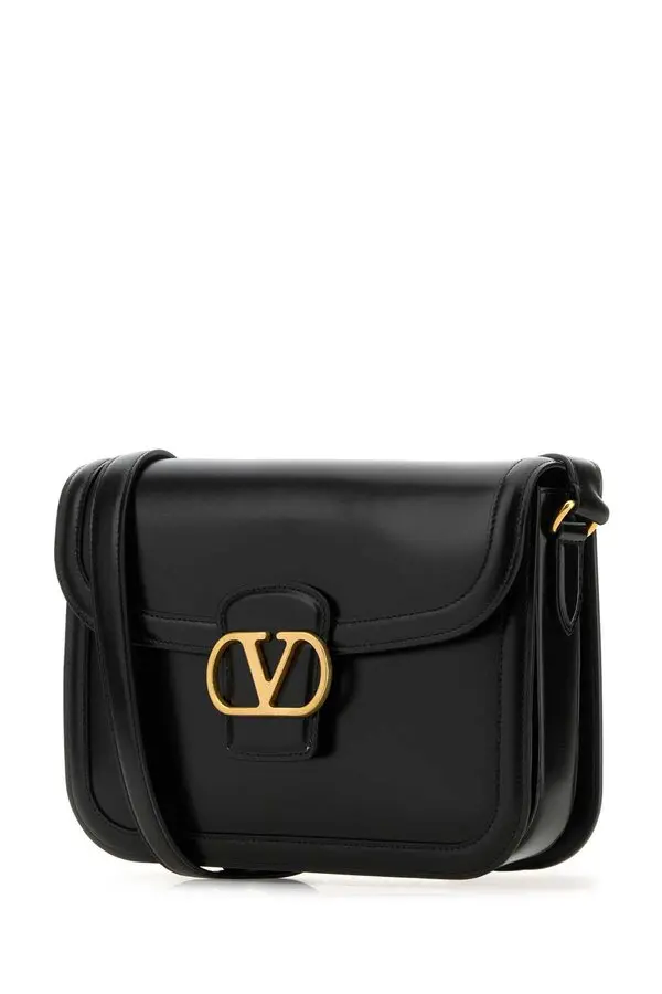 Valentino Garavani Leather Shoulder Bag - Black