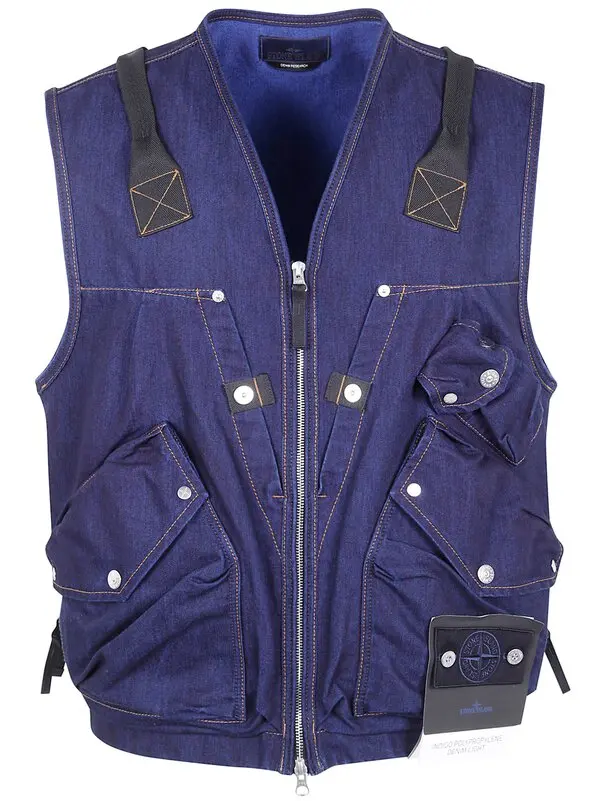 Stone Island Sleeveless Denim Vest