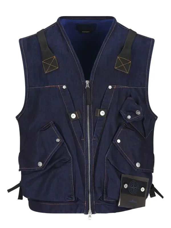Stone Island Sleeveless Denim Vest