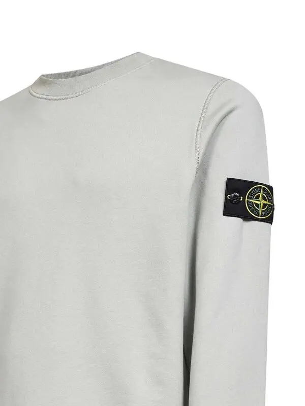 Stone Island Organic Cotton Fleece Sweatshirt