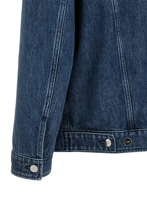 Fendi Selleria Denim Jacket With Ff Print Lining