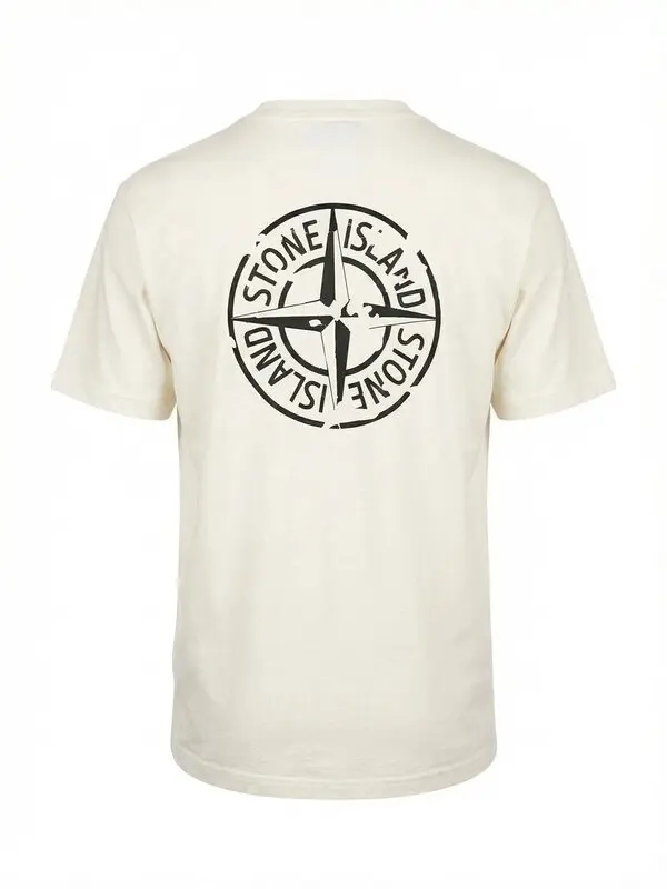 Stone Island Camo Compass` Print T-shirt