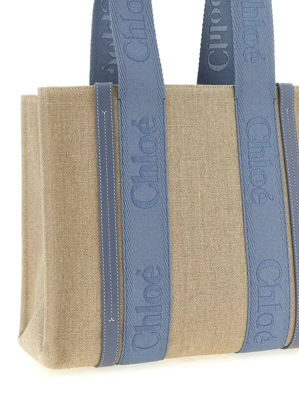 Chloé Medium Woody Shopping Bag - Blue