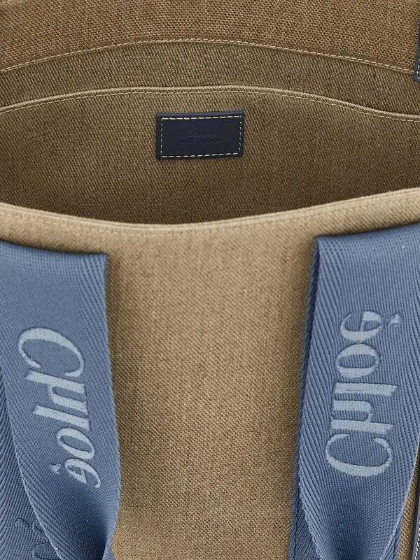 Chloé Medium Woody Shopping Bag - Blue