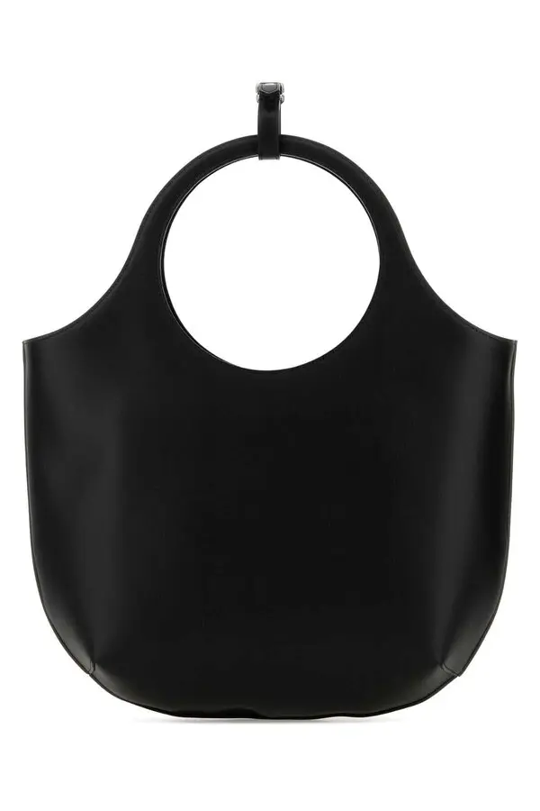 COURREGES Leather Medium Holy Handbag