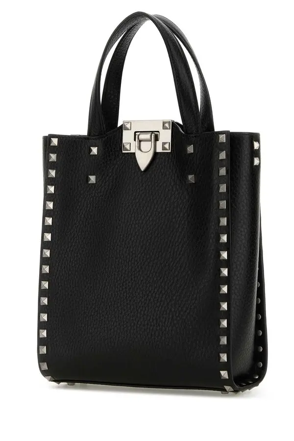 Valentino Garavani Leather Rockstud Handbag