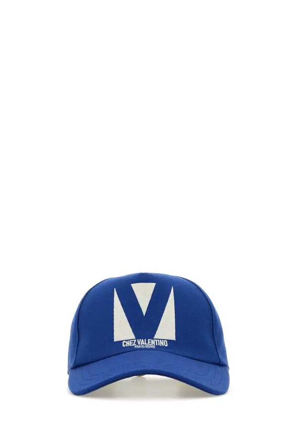 Valentino Garavani Electric Cotton Baseball Cap - Blue