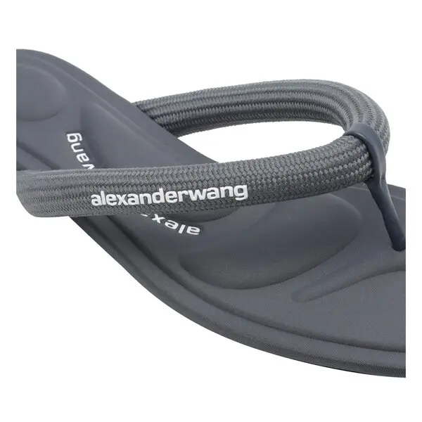 Alexander Wang Jenna Tubular Flat Thong Sandals - Gray