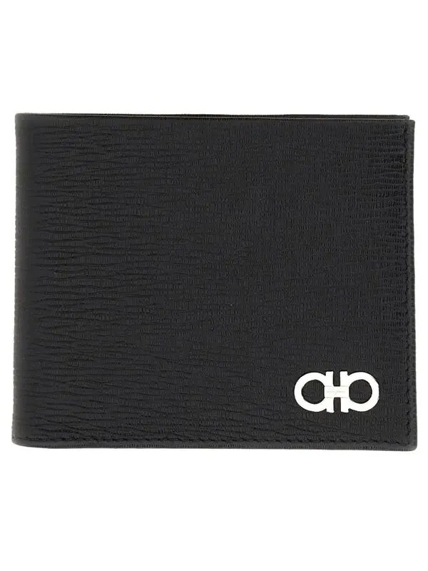 FERRAGAMO Gancini Wallet - Black
