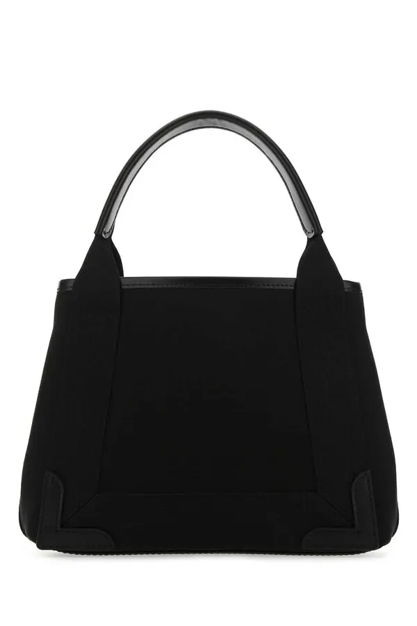Balenciaga Canvas Cabas Navy Xs Handbag - Black
