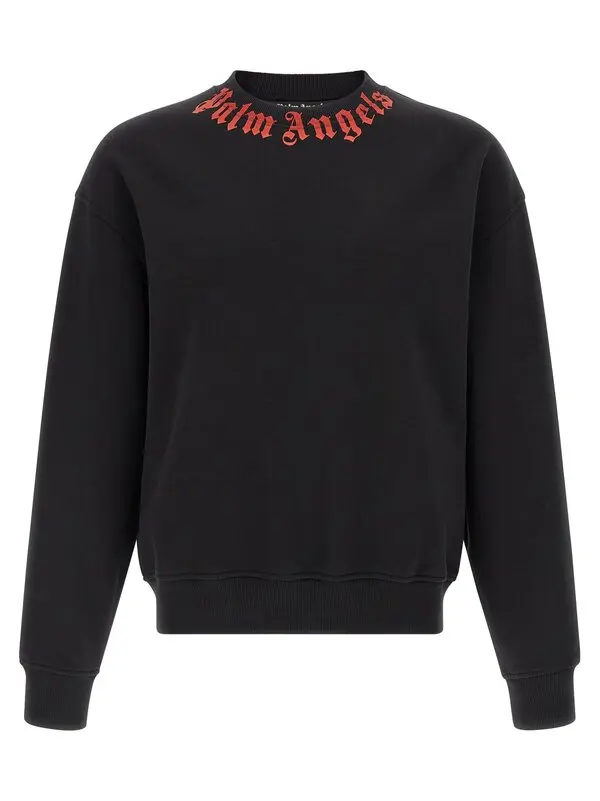 Palm Angels Neck Logo Sweatshirt