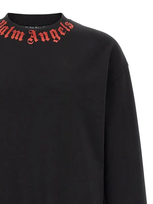 Palm Angels Neck Logo Sweatshirt