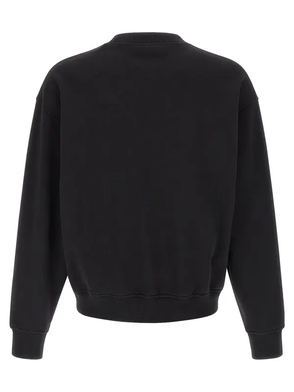 Palm Angels Neck Logo Sweatshirt - Black
