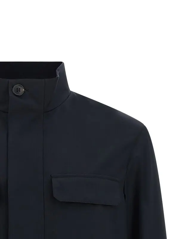 Zegna Notte Oasi Microfiber Jacket - Blue