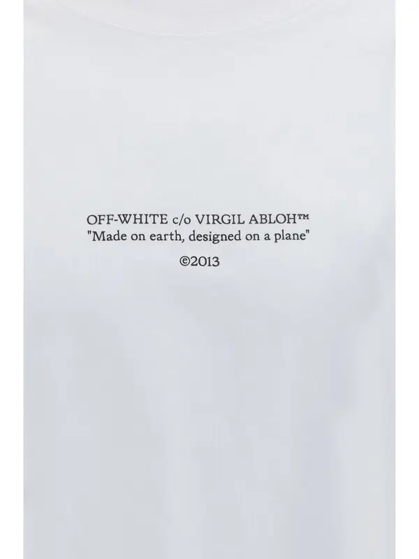 Off-White Made On Earth, Designed On A Plane T-shirt