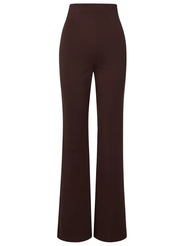 Sportmax Polyamide Trousers - Brown