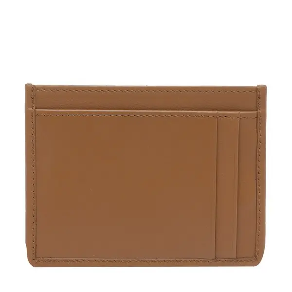 Miu Miu Matelasse' Logo Cards Holder - Brown