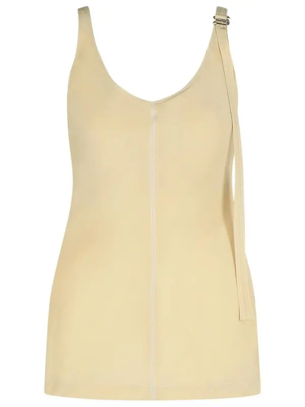 Sportmax Viscose Tank Top - Cream
