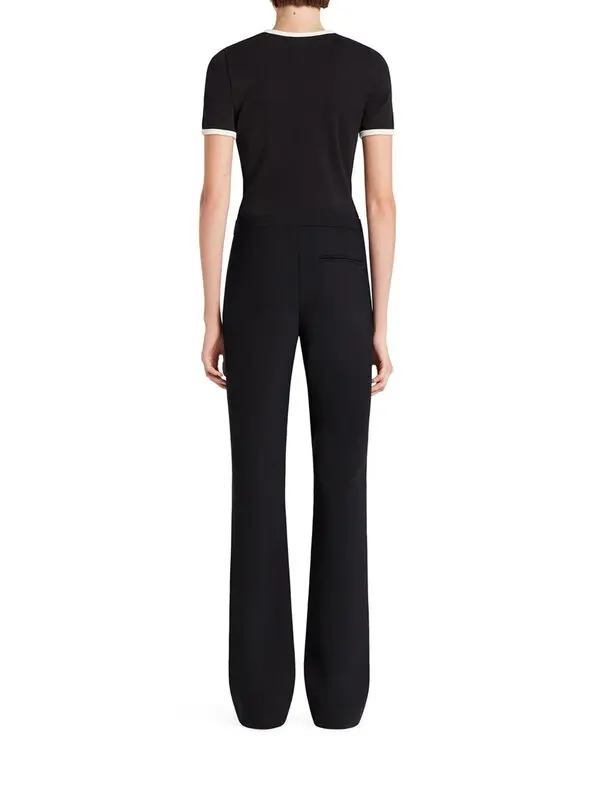 COURREGES Cotton T-shirt With Contrasting Profiles