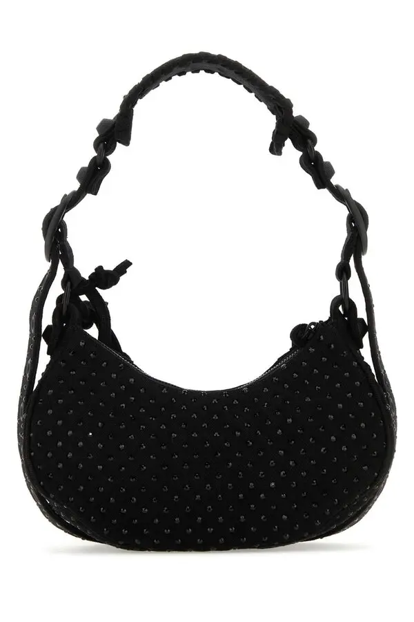 Balenciaga Embellished Le Cagole Xs Shoulder Bag - Black