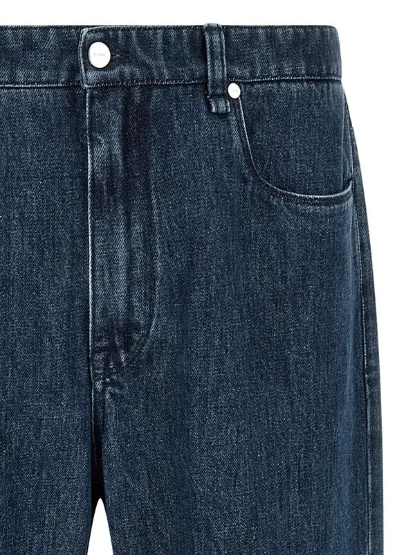 Fendi Ff Print Inner High Waist Flare Leg Jeans