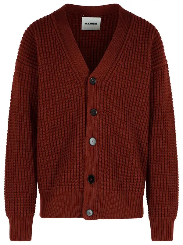 JIL SANDER Virgin Wool Cardigan - Multicolor
