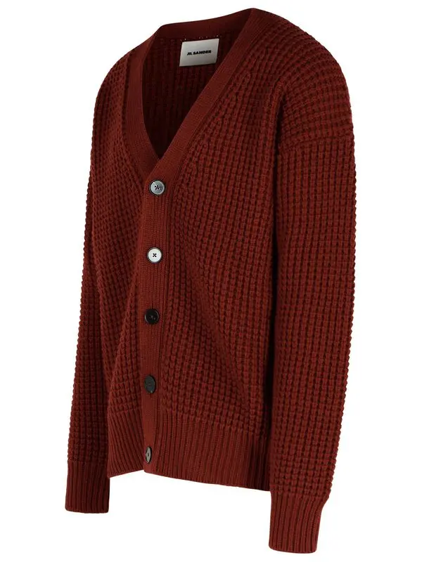 JIL SANDER Virgin Wool Cardigan - Multicolor