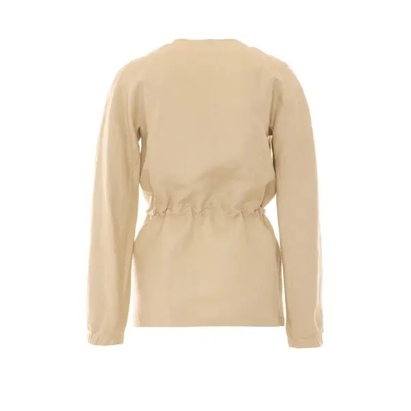 Max Mara Carezza Linen And Silk Jacket - Cream