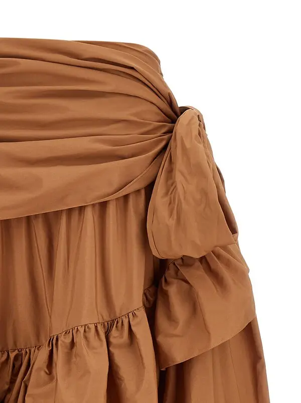 Chloé Long Flounces Volant Skirt