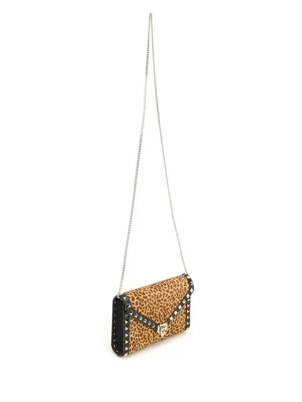 Valentino Garavani Rockstud Mini Shoulder Bag - Brown