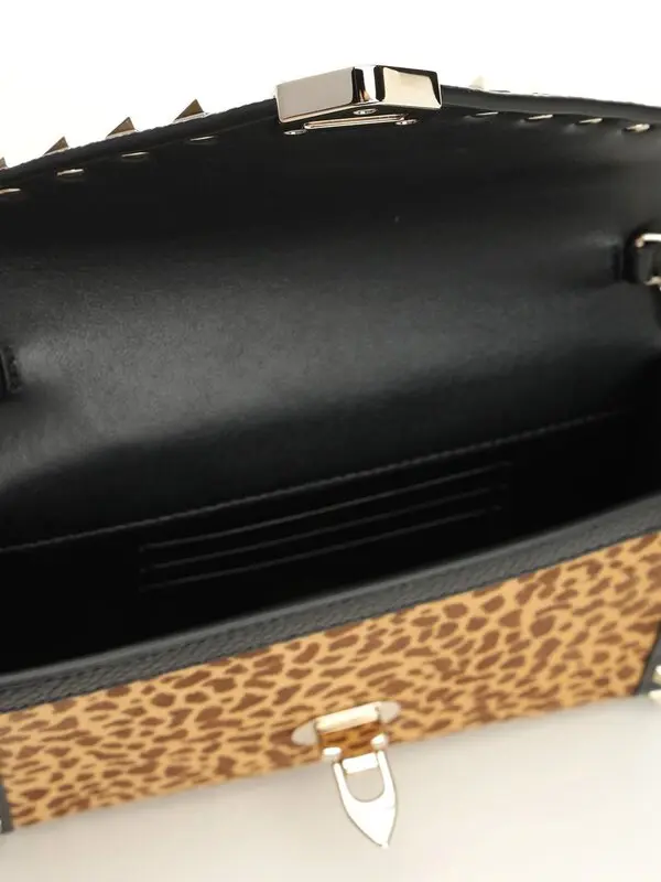 Valentino Garavani Rockstud Mini Shoulder Bag - Brown