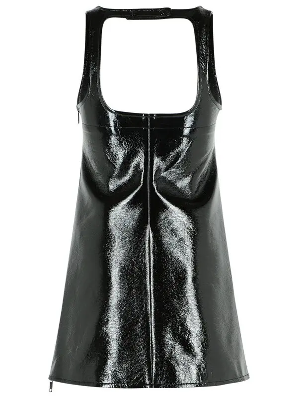 COURREGES Courrèges Sleeveless Vinyl Dress - Black