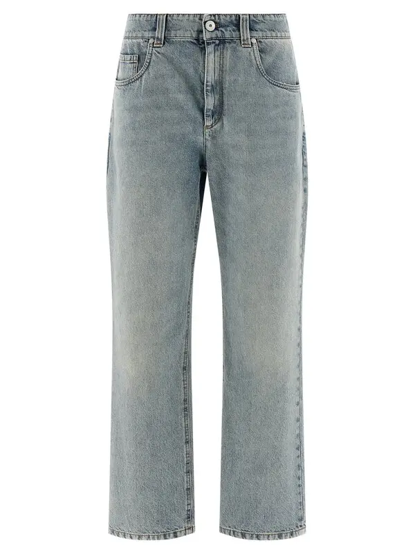 Brunello Cucinelli Retro" Jeans With Monile Detail - Blue