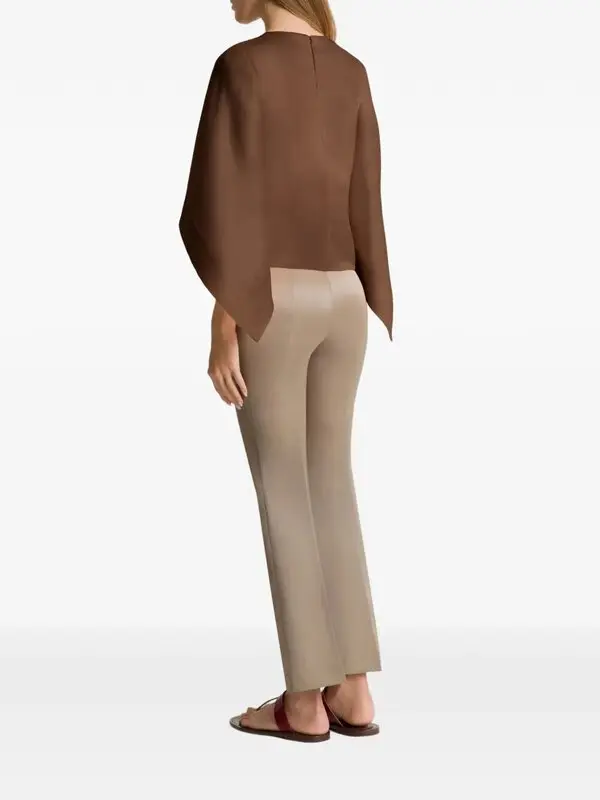 Alberta Ferretti Silk Cape Shirt