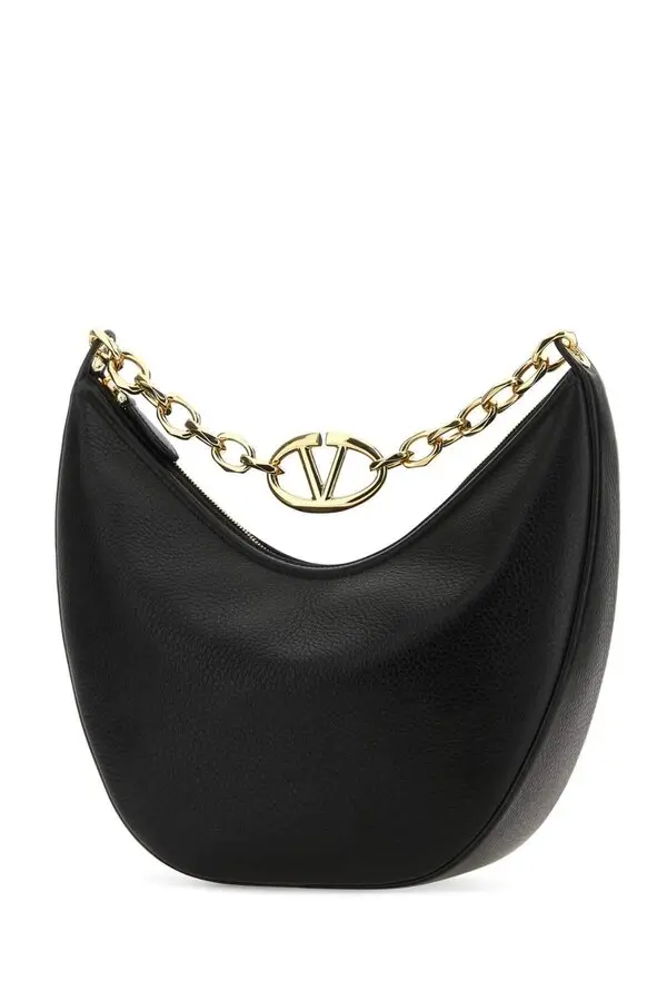 Valentino Garavani Vlogo Moon Hobo Shoulder Bag In Calf Leather