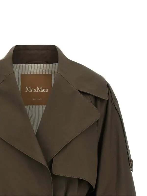 Max Mara Mtcutrench Trench Coat - Green