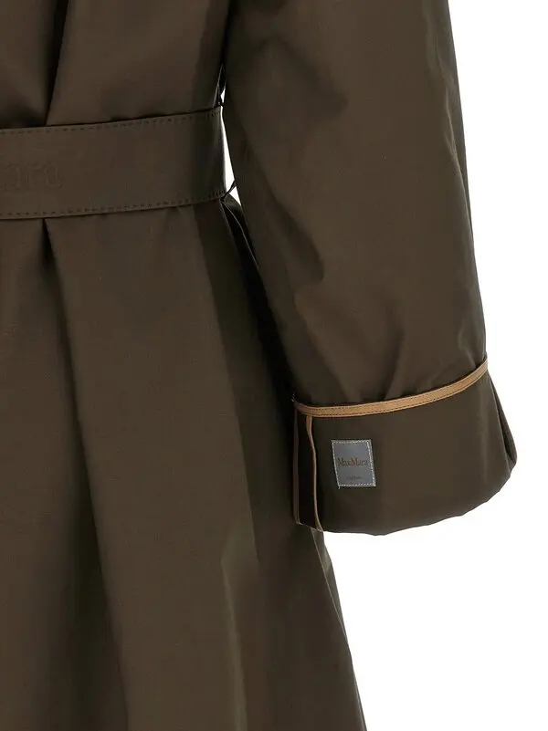 Max Mara Mtcutrench Trench Coat - Green